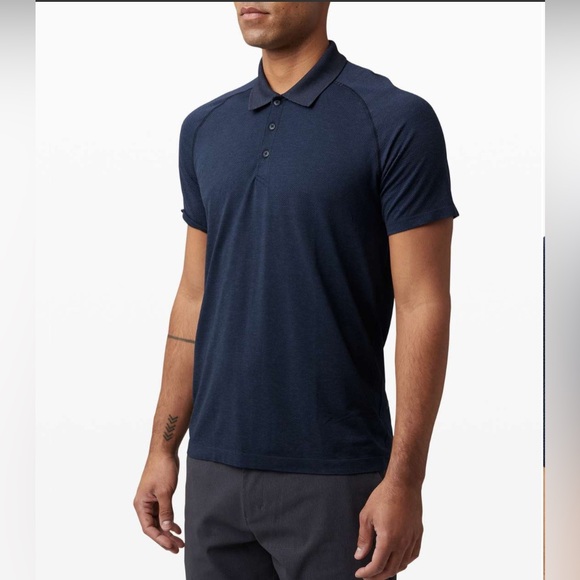 lululemon athletica | Shirts | Lululemon Mens Metal Vent Tech Polo 2 ...